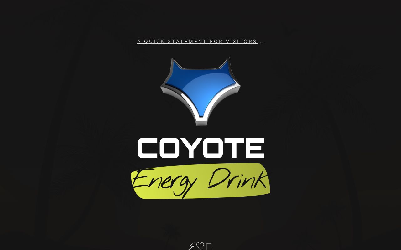 Coyote® Energy Drink ~ Official Website ©2012-2023